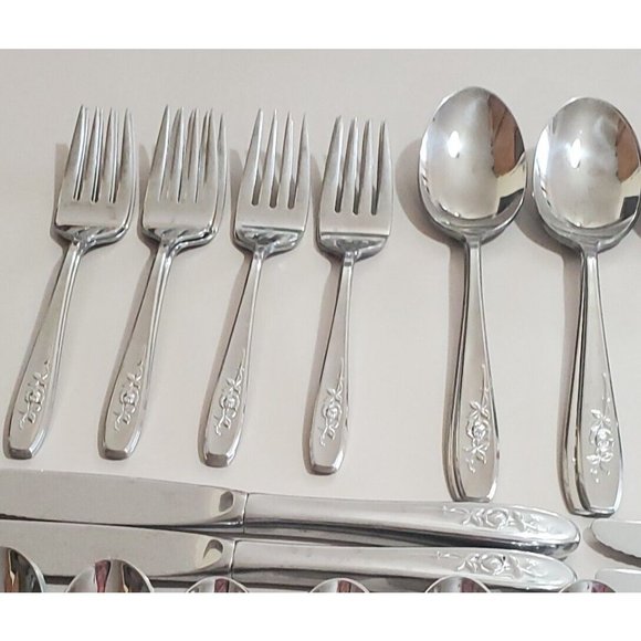Wallace | Dining | Walco By Wallace Evening Rose Flatware 5pc Assorted ...